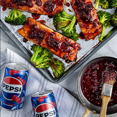 Sheet Pan Pepsi Cherry Glazed Salmon Recipe | Big Y